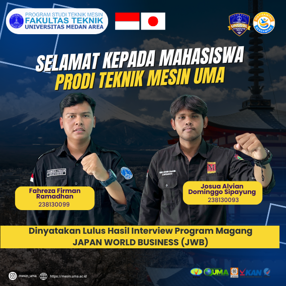 Selamat Kepada Mahasiswa Prodi Teknik Mesin UMA Dinyatakan Lulus Hasil ...